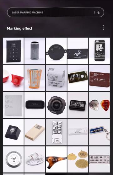 Sample marking demonstration on various materials