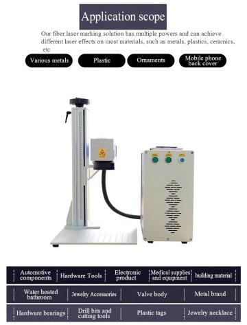 Precision laser marking demonstration on metal surface