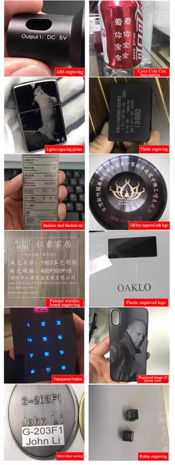 Laser marking machine control software interface