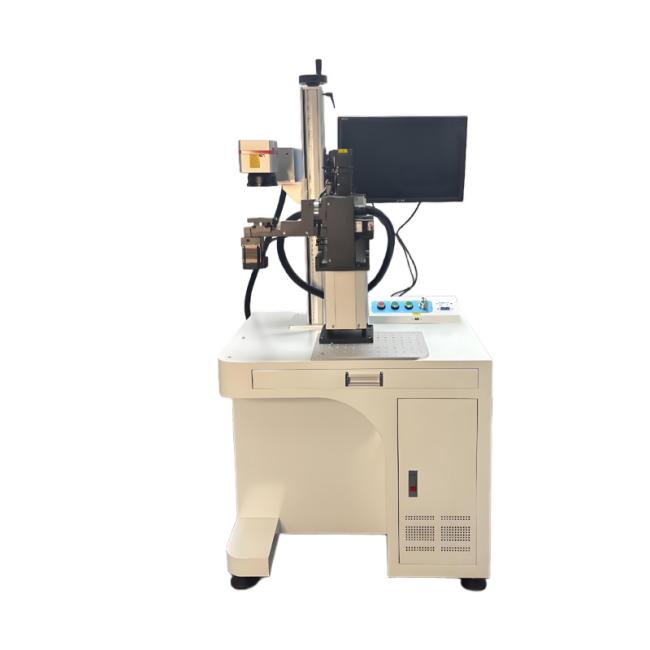 High precision multi-axis laser marking machine in operation