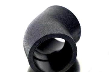 Cina HDPE del rifornimento idrico della rottura di allungamento DN10 1.6MPA un gomito da 45 gradi in vendita