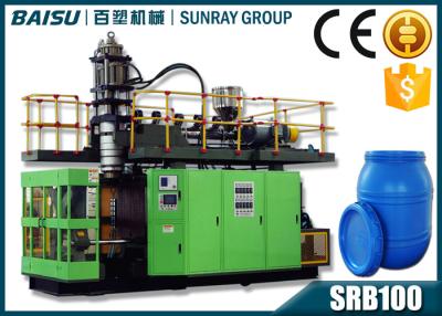 Cina Tamburo blu dell'HDPE che fa macchina, macchina su ordinazione SRB100 del processo di soffiatura in forma di tensione in vendita