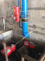 Vanne papillon actionnée par air résistant pour l'eau et valves de rebut et déclencheurs