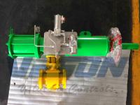 3 pedazos ensancharon vávula de bola, vávula de bola automatizada para el aceite y a poca distancia de la costa/Onshore de los usos de gas