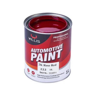 Chine 2K Rose Red 2K Peinture solide pour automobile / publicité Marque OEM / ODM Peinture automatique à pulvérisation acceptée à vendre