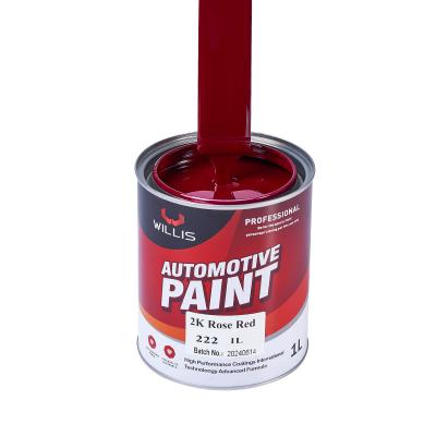 Chine 2K Rose Red 2K Peinture solide pour automobile / publicité Marque OEM / ODM Peinture automatique à pulvérisation acceptée à vendre