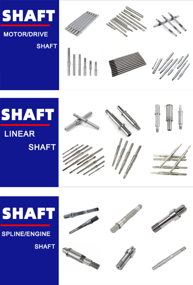 Shaft applications in various industries