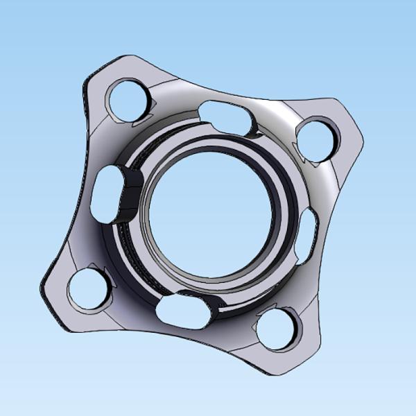 Quality 7075 Aluminum Parts CNC Machining Turning Prototype Drone Connector Oxide Black for sale