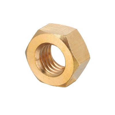 China Custom Brass CNC Machining Parts M6 M7 Copper Nuts Products Manufacturing for sale