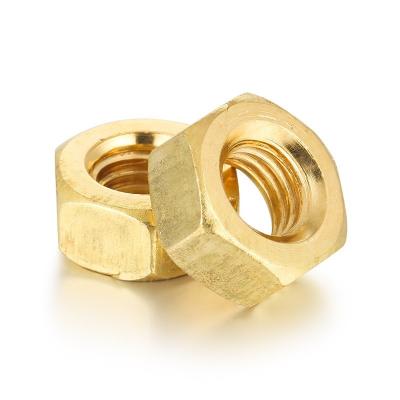 China Custom Brass CNC Machining Parts M6 M7 Copper Nuts Products Manufacturing for sale
