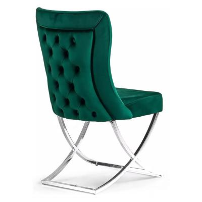 China Moderne Design Samt Polstered Esszimmer Möbel Stuhl zu verkaufen