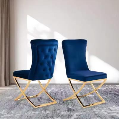 China Moderne Design Samt Polstered Esszimmer Möbel Stuhl zu verkaufen
