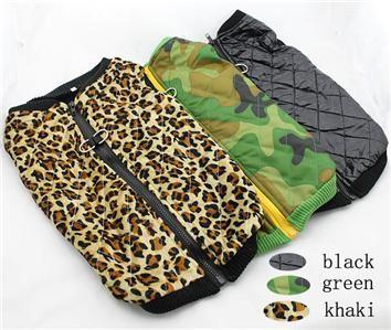 Cina Il grano all'aperto del leopardo del vello dei cappotti del cane dell'inverno Pets l'abbigliamento XXl XS in vendita