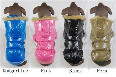 Cina Grande colore del nero della giacca a vento di maglia con cappuccio del cappotto di inverno delle collie dei vestiti del cane della razza dell'animale domestico in vendita