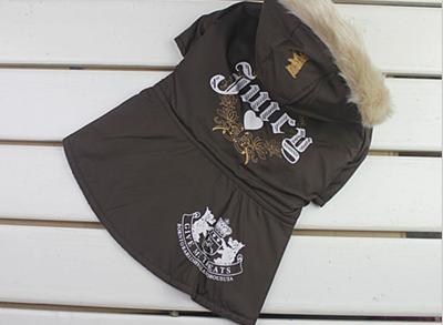 China De milieuvriendelijke Kleren van de koffie Middelgrote Hond voor de Koude Producten van het de winterhuisdier in M Te koop