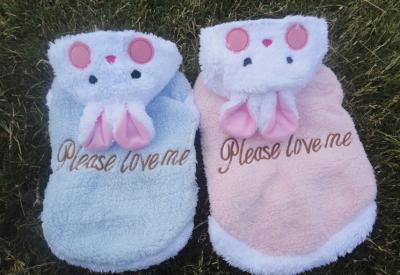 China De Lichtblauwe/Roze kleur van huisdierenjumpsuits, de Mooie kleren van de hond shih tzu van de Konijnstijl middelgrote Te koop