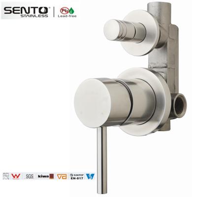 Perfect quality multifunctional steel body brushed finish shower mixer