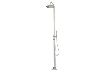 Chine Douche de natation de support de douche de 316 filigranes d'acier inoxydable de satin de douche de jardin libre solaire extérieur de plage à vendre