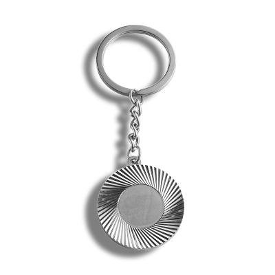 Cina I portachiavi a anello rotondi del metallo del carrello sveglio dell'argento/hanno personalizzato gli anelli portachiavi di affari in vendita