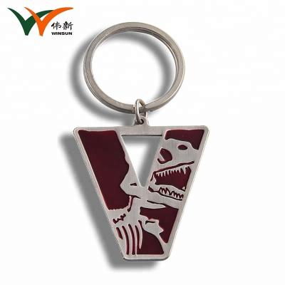 Cina Portachiavi a anello su ordinazione del metallo, regali personali Keychains con il pendente elegante in vendita