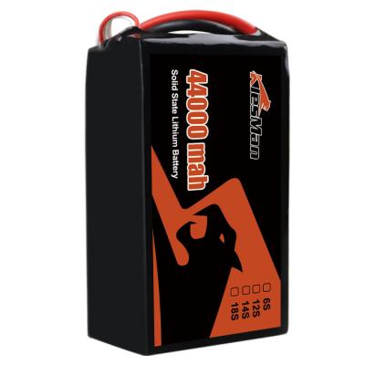 China 44000 MAh 6S 22.2V XT60 Batería de polímero de litio de alta capacidad para drones agrícolas en venta