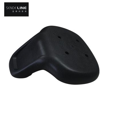 One Piece Sponge Seat Cushion Regular Black PU Backrest Chair Cushion