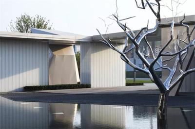 China Acero inoxidable pulido moderno de Art Metal Tree Sculpture Outdoor para el jardín en venta