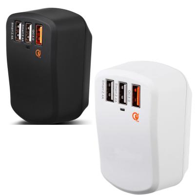 China (Qualcomm Certified )Quick Charge 3.0 40W 3-Port USB Wall Charger for sale