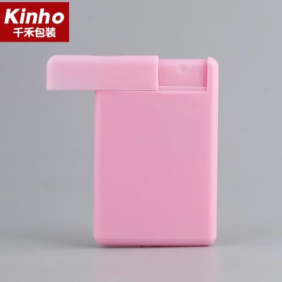 Cina Bottiglie di profumo vuote da viaggio Disinfettante per le mani a forma di carta con tappo a slittamento da 20 ml in vendita