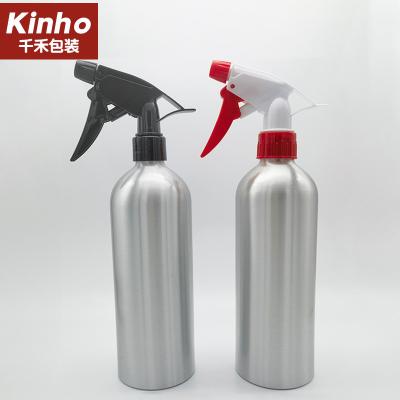 Cina 500ml Aluminum Bottle With Trigger Mist Sprayer Lotion Pump 24/410 28/410 in vendita