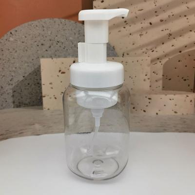Cina 450ml Round Edge Square Plastic PET Foam Pump Bottle For 3cc 58mm Foam Pump Soap Dispenser in vendita
