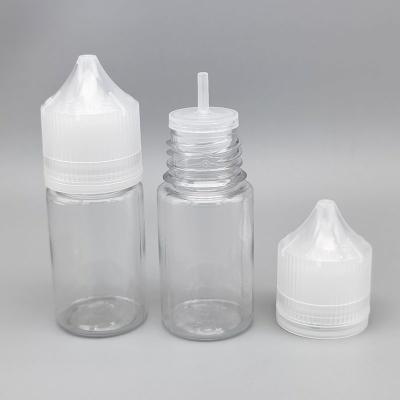 Cina 30ml PET Plastic Packaging Empty Plastic Cap Liquid Oil Squeeze Dropper Bottle With Childproof Cap in vendita