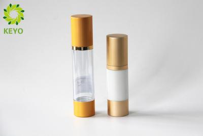 Cina Bottiglia vuota di plastica del fondamento di forma rotonda con il cappuccio 30ml 50ml della pompa facoltativo in vendita