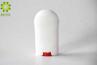 Cina forma ovale 60g dei contenitori di plastica bianchi del deodorante in stick con il cappuccio della stampa in vendita