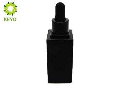Cina Coli le bottiglie vuote di vetro nere opache del cosmetico della prova 1 OZ per petrolio essenziale/siero in vendita