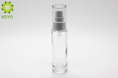 Cina La bottiglia del fondamento del vetro trasparente, forma rotonda 30ml svuota le bottiglie di vetro della pompa in vendita
