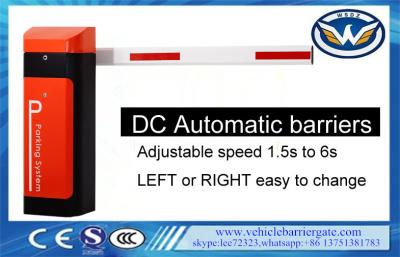 China Tiempo automático durable del motor IP44 1.5-6s del sistema de barrera de la puerta DC para arriba/abajo en venta