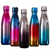 Quality UV Coated Self Cleaning Color Changing Stainless Steel Insulated Thermos Bottle OEM ODM for sale
