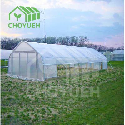 中国 Light Transmittance Tunnel Greenhouse with Mechanical Ventilation and Optional Cooling System 販売のため