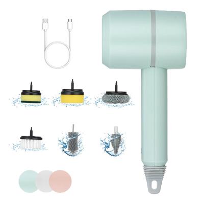 China Escova de limpeza elétrica para limpeza sustentável de cozinha e banheiro USB recarregável à venda