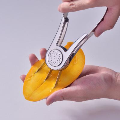 Cina Strumento da cucina in acciaio inossidabile per scavare i frutti in modo sostenibile e rimuovere i semi di mango in vendita