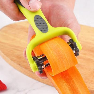 Cina Casa Cucina Acciaio inossidabile Frutta Mela Patata Rotante Carota Verdura Peeling girevole in vendita
