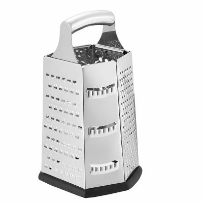 Cina Best seller accessori da cucina 6 lato grater di formaggio manuale in acciaio inossidabile 410 in vendita