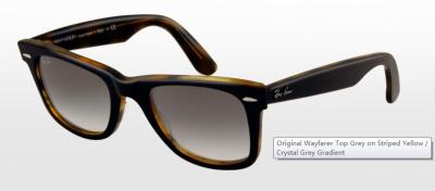 中国 水晶灰色の勾配 LAYBONE の Wayfarer の銘柄サングラス RB2140 の 1056/32 の原物 販売のため