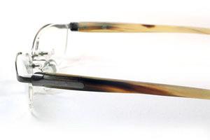 China El último búfalo del nuevo amarillo de la moda 2012 capítulo las lentes hechas a mano de los capítulos ópticos del cuerno del buey en venta