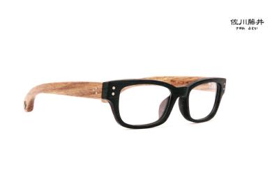 Chine 2012 cadres en bois en verre de lunettes faites main de mode avec le logo fait sur commande à vendre