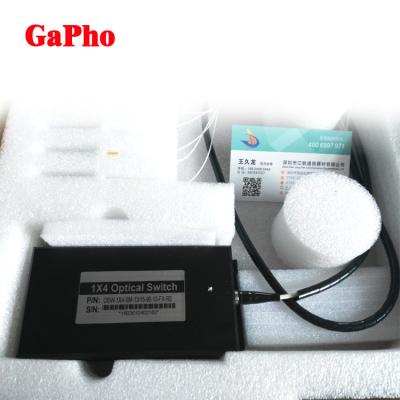 Cina Mini tipo 1260-1650nm del commutatore ottico MP millimetro della fibra 1x4 di lunghezza personalizzabile in vendita