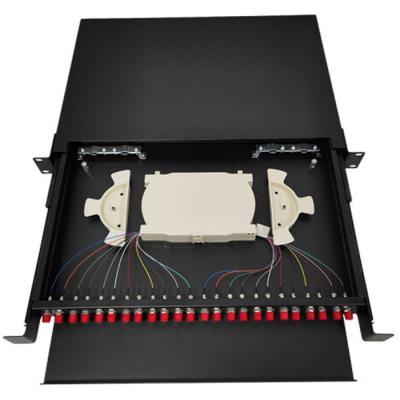Cina struttura di distribuzione della fibra ottica del porto del quadro d'interconnessione di fibra di 1U FC 24 in vendita