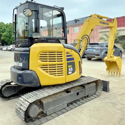 Κίνα Κορυφαία απόδοση 2018 Komatsu PC55 Crawler Excavator για τις αγροτικές σας ανάγκες στη Σαγκάη προς πώληση