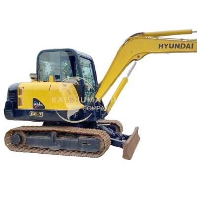 Κίνα Μίνι Hyundai 60-7 Εκσκαφέας 6 τόνων Υγιεινή κατάσταση με πρωτότυπο σχεδιασμό και στην Κορέα προς πώληση